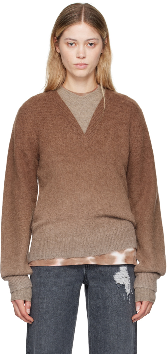 JW Anderson Brown Gradient Sweater JW Anderson