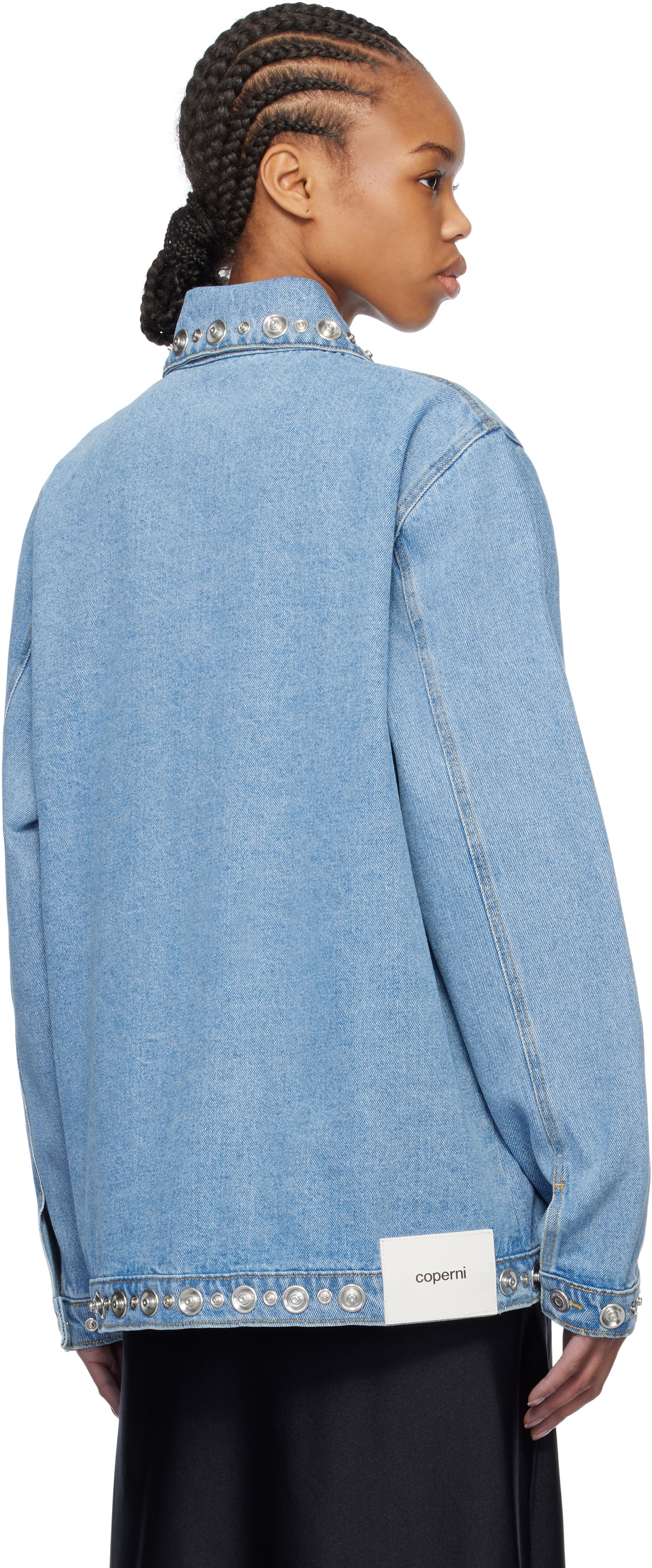 Coperni Blue Studded Denim Jacket Coperni