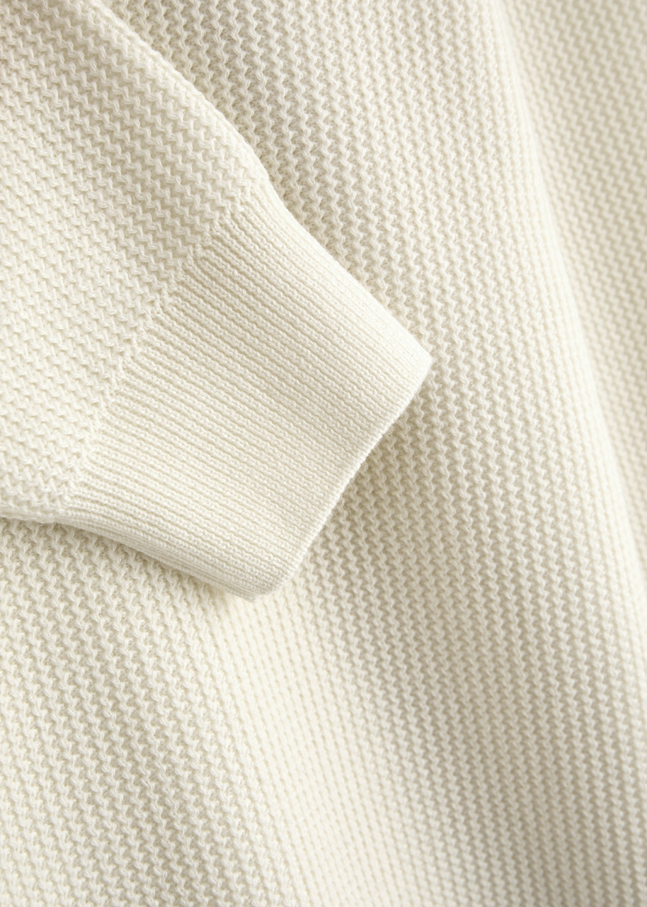 Boss Textured Wool-blend Jumper Beige BOSS
