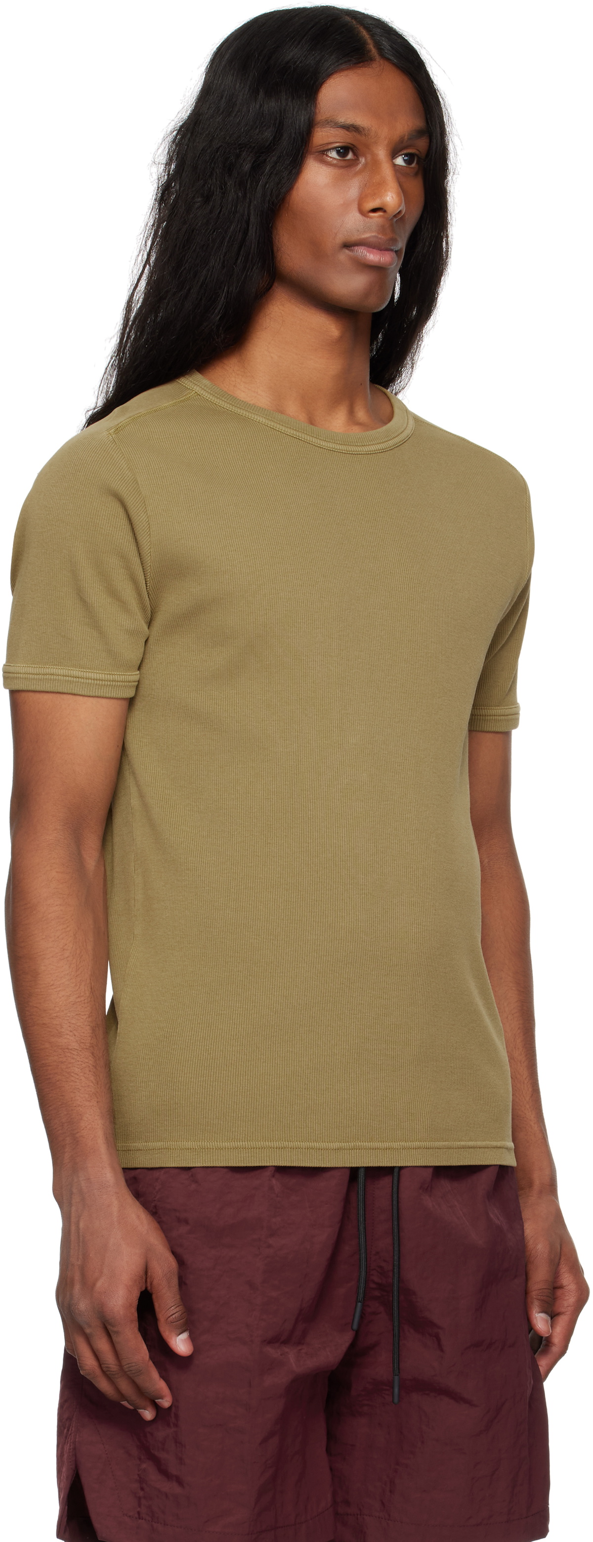 Sunflower Khaki Rib T-shirt Sunflower