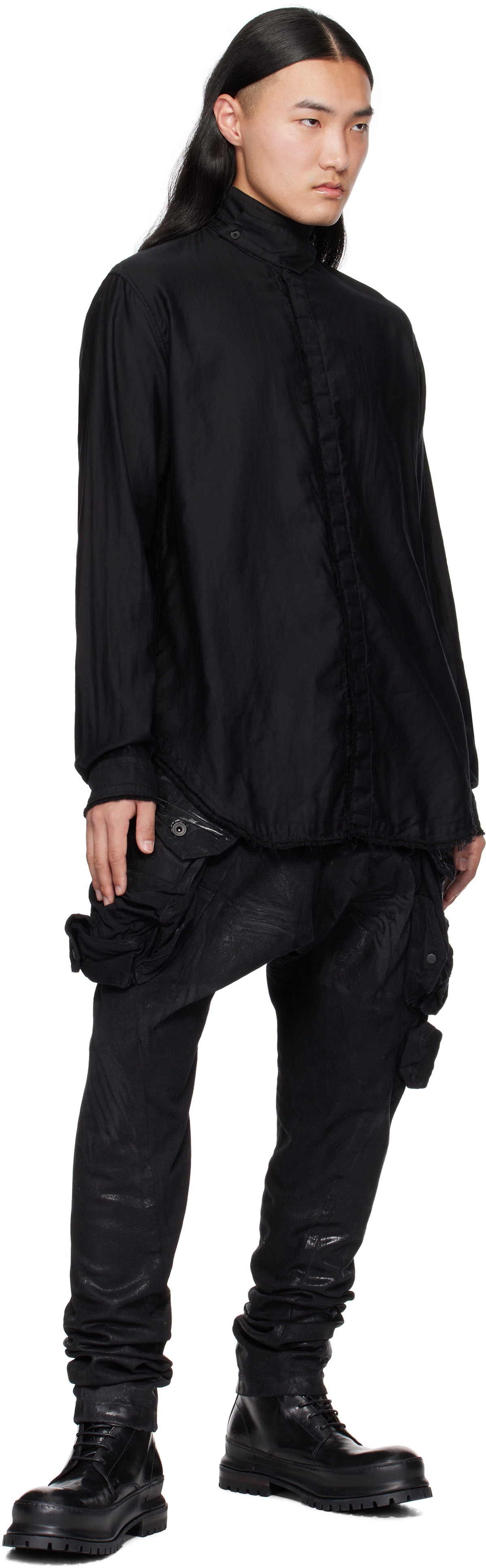 Julius Black Grunge Work Shirt Julius