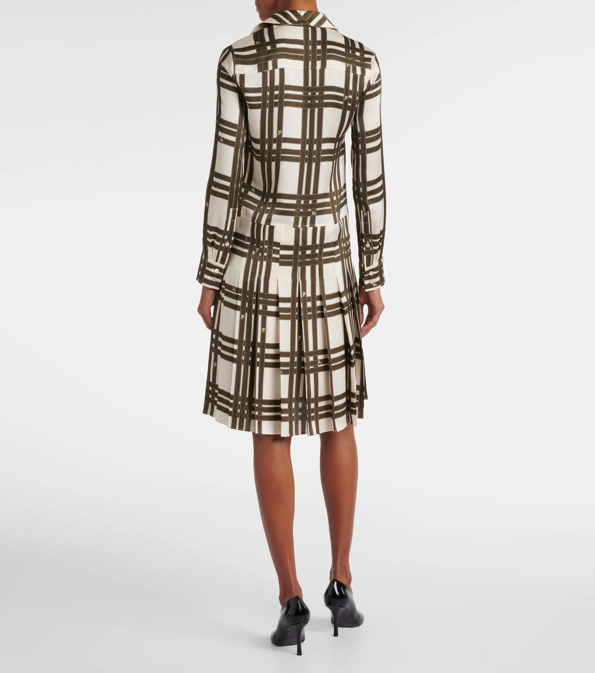 Burberry Ribbon Check silk shirt dress Burberry