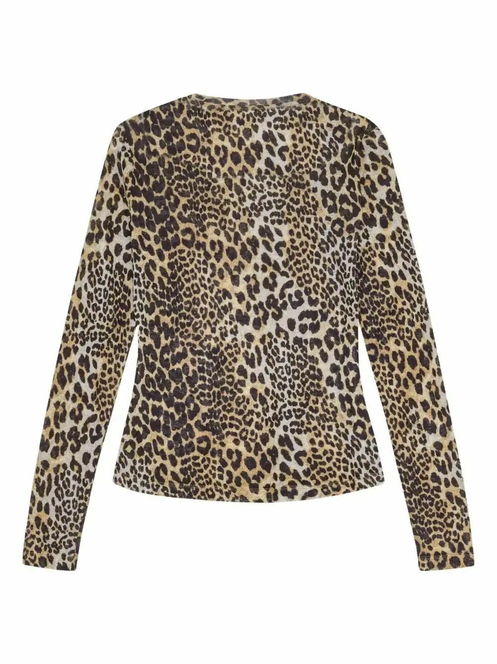 GANNI Leopard-Print Top GANNI