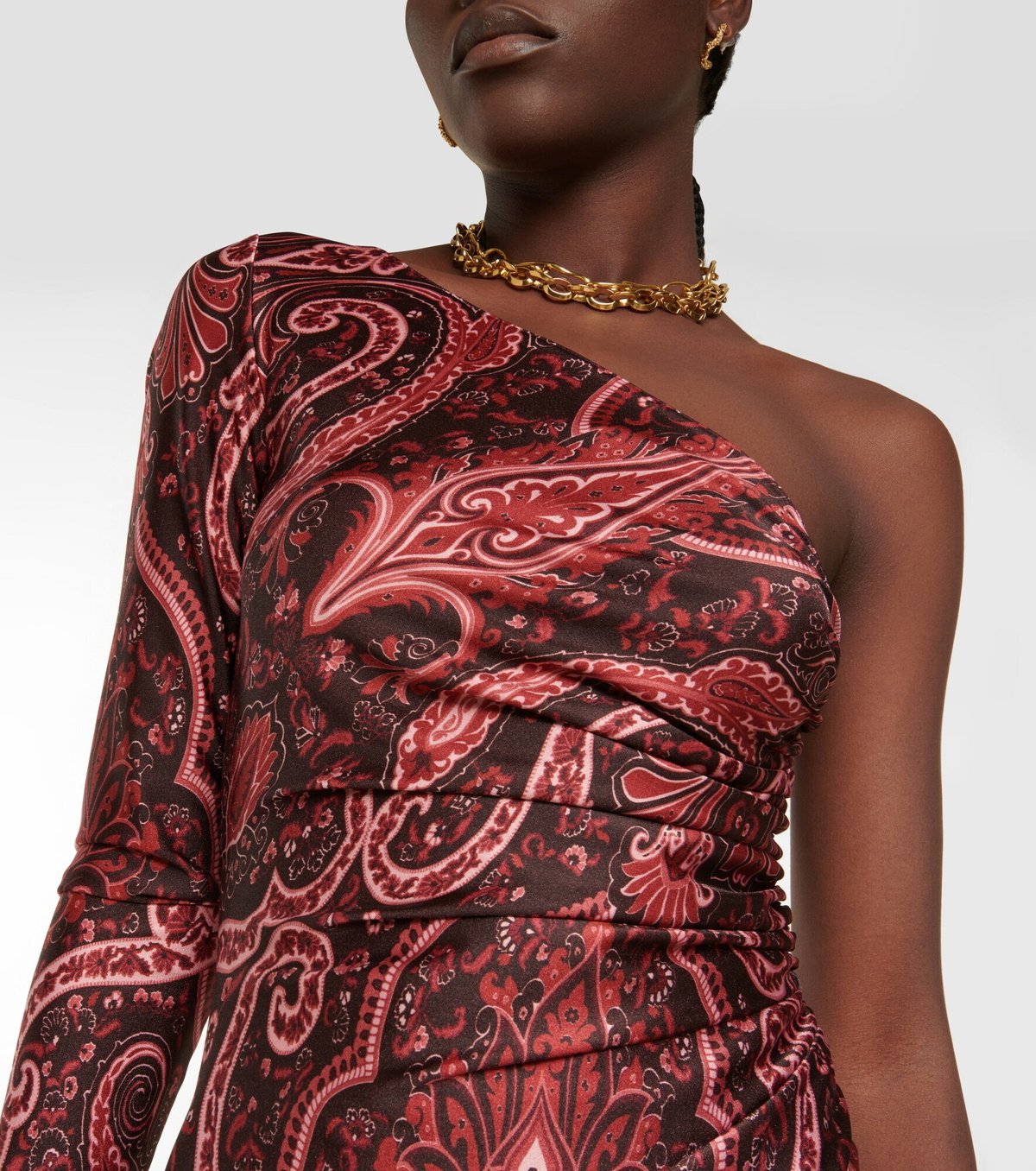 Etro - Paisley one-shoulder minidress Etro