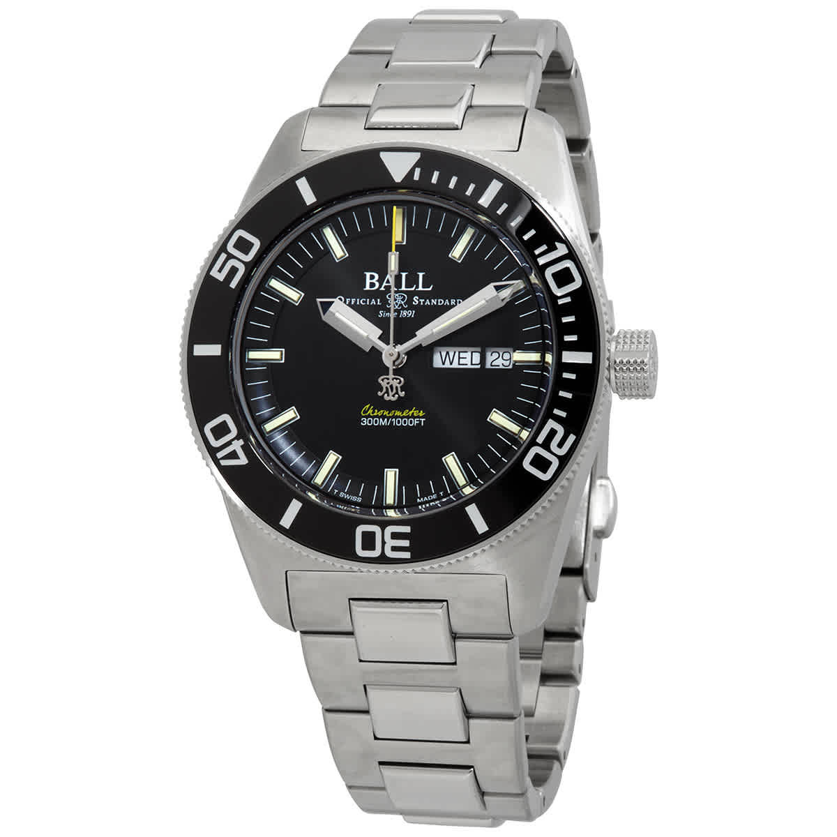 Ball Engineer Master II Skindiver Heritage Automatic Black Dial Mens ...