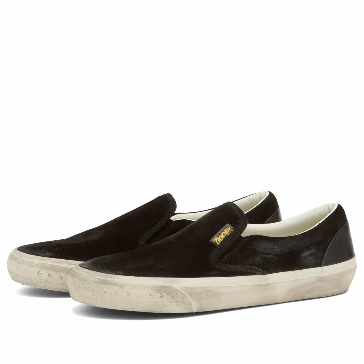 Golden Goose Men's VCE Suede Slip On Sneaker in Black Golden Goose ...