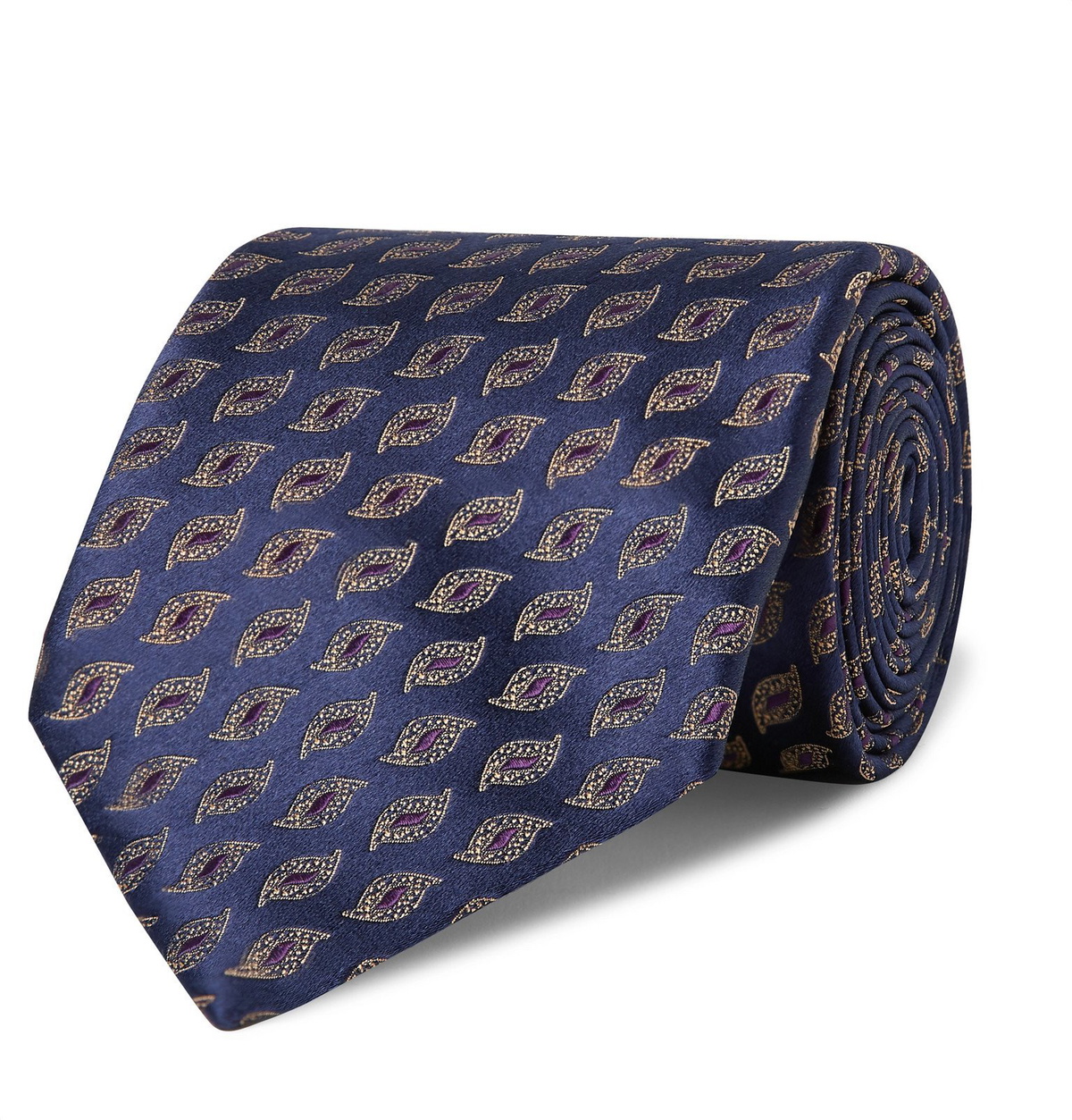 Charvet - 8.5cm Silk-Jacquard Tie - Blue Charvet