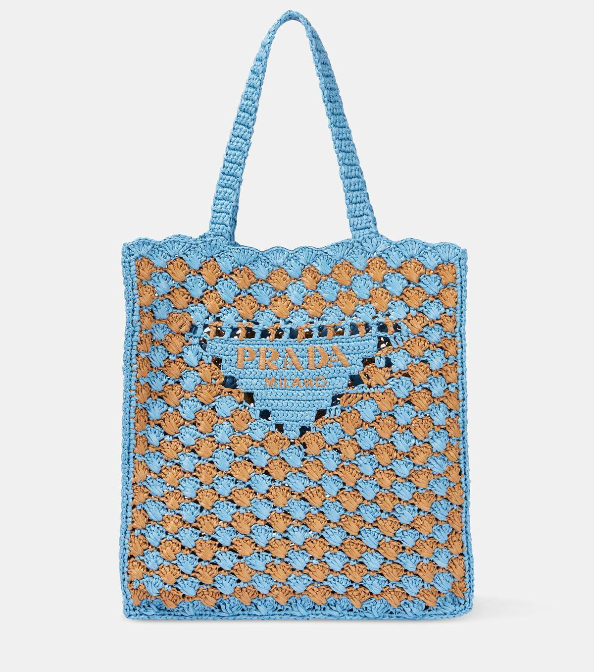 Prada Logo crochet shopper Prada