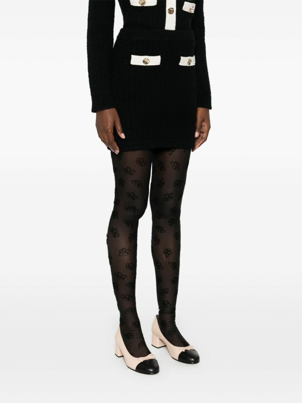 SELF PORTRAIT - Wool Blend Mini Skirt Self-Portrait