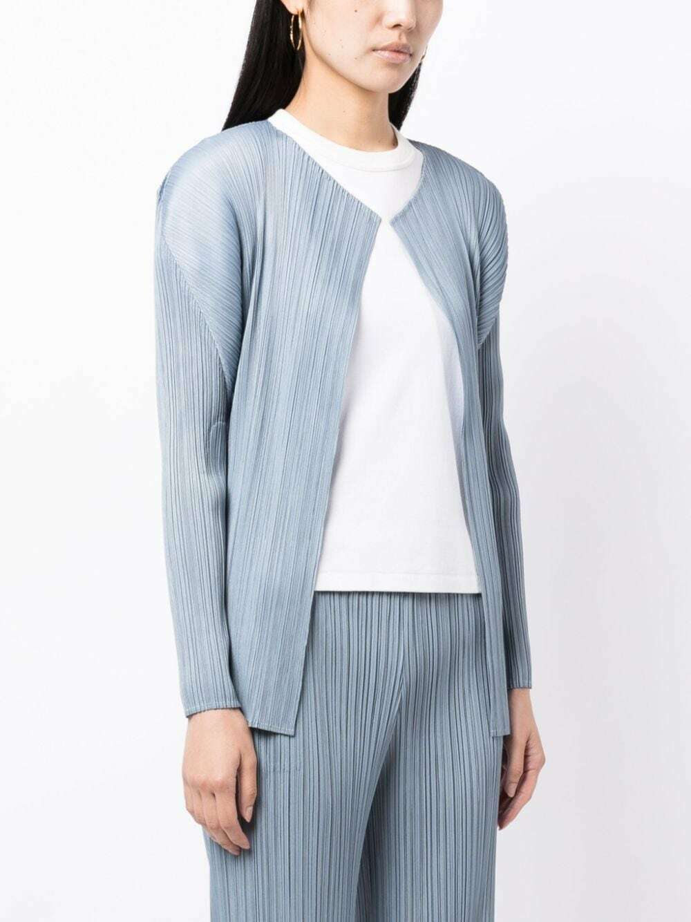 PLEATS PLEASE ISSEY MIYAKE - Pleated Open Cardigan Pleats Please Issey ...