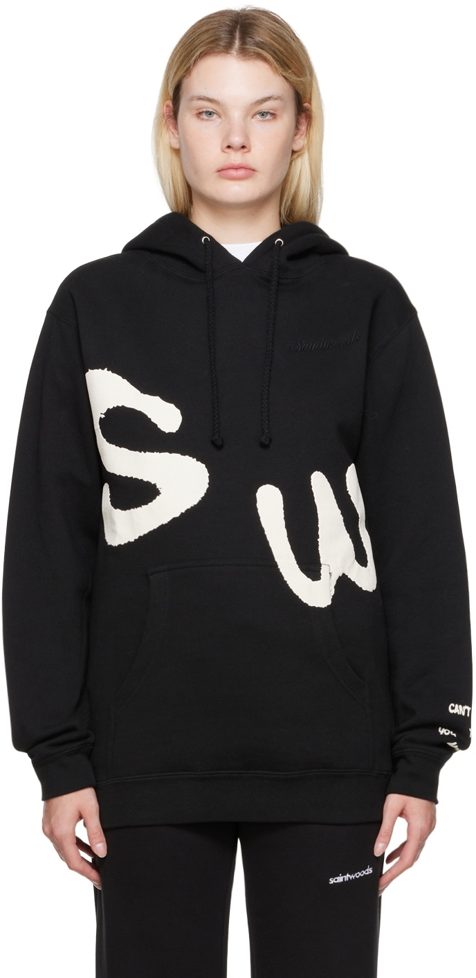 Saintwoods Black Big SW Hoodie Saintwoods