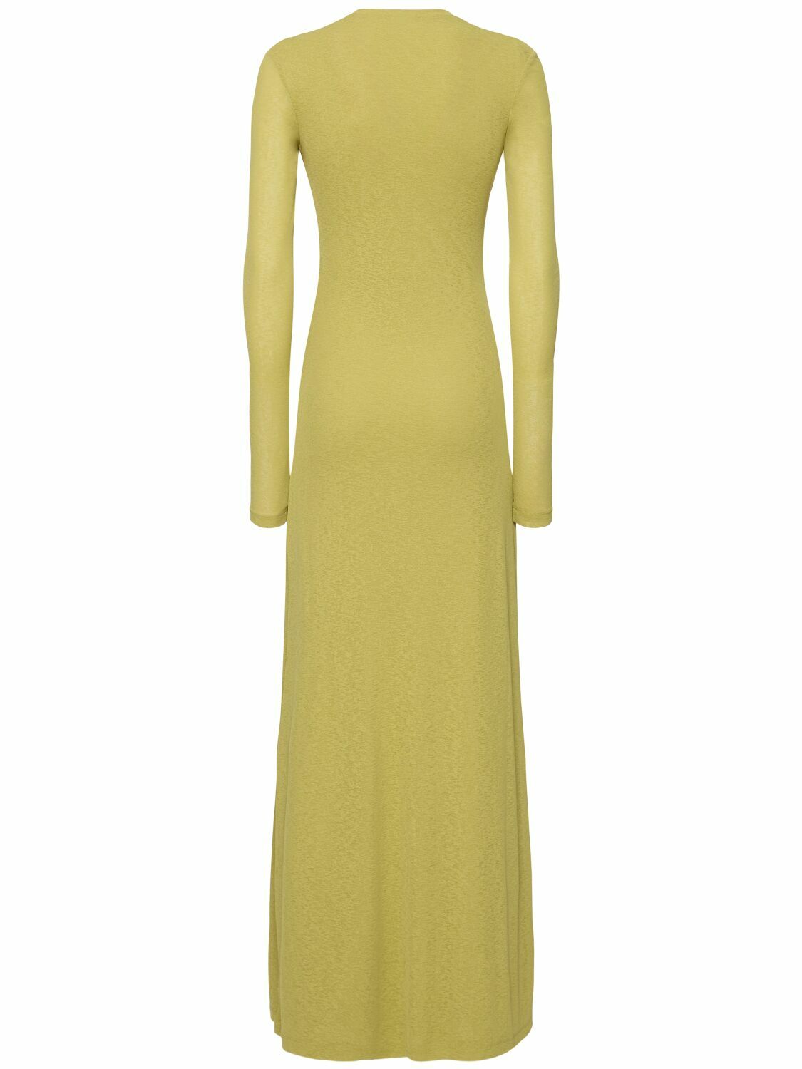 NANUSHKA Rozal Mesh Jersey Maxi Dress Nanushka