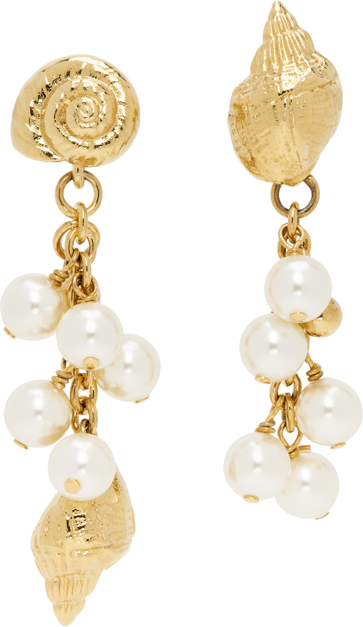 Chloé Gold 'The Chloé Shells' Earrings Chloe