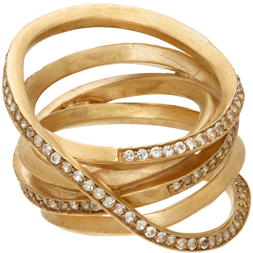 Completedworks Gold 'The Murmur Of False Idols' Ring Completedworks