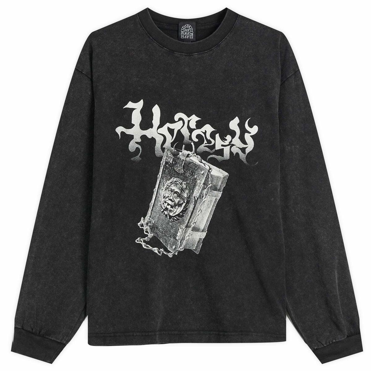Heresy Men's Tome Longsleeve T-Shirt in Ash Heresy