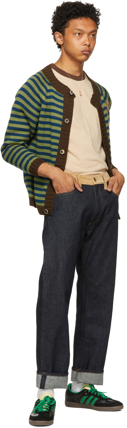 Wales Bonner Beige Johnson Badge Crest T-Shirt Wales Bonner