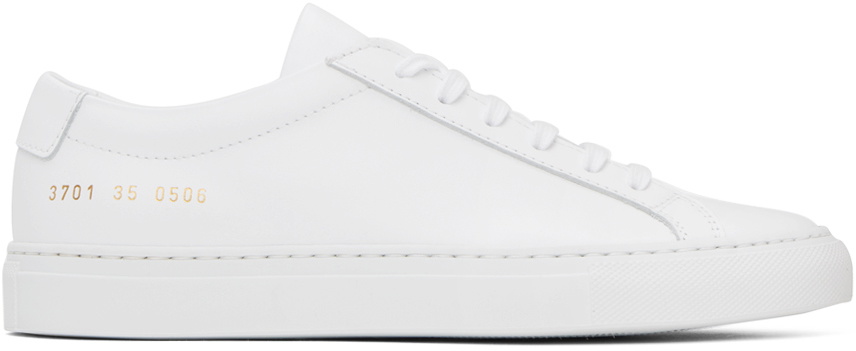 Common Projects White Original Achilles Low Sneakers Common Projects