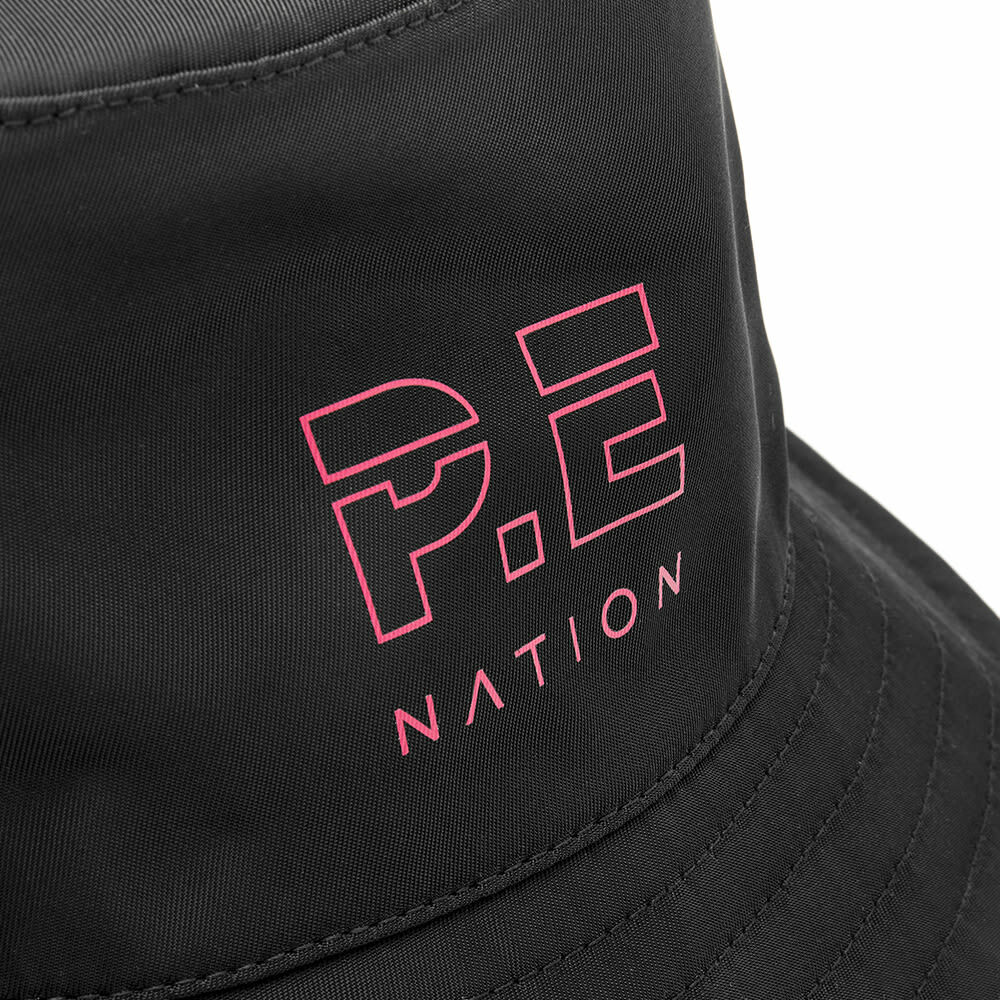P.E Nation Women's Heads Up Logo Bucket Hat in Black P.E Nation