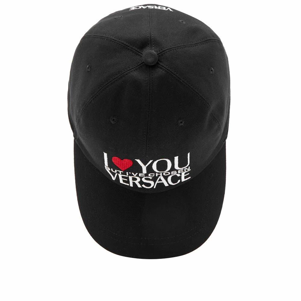 Versace Women's I Love Logo Cap in Black Versace