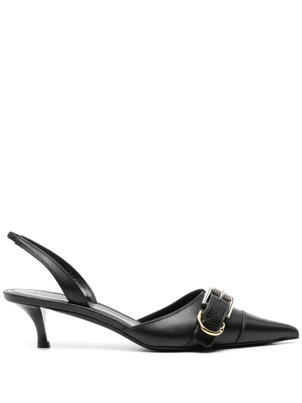 GIVENCHY - Voyou Leather Slingback Pumps Givenchy