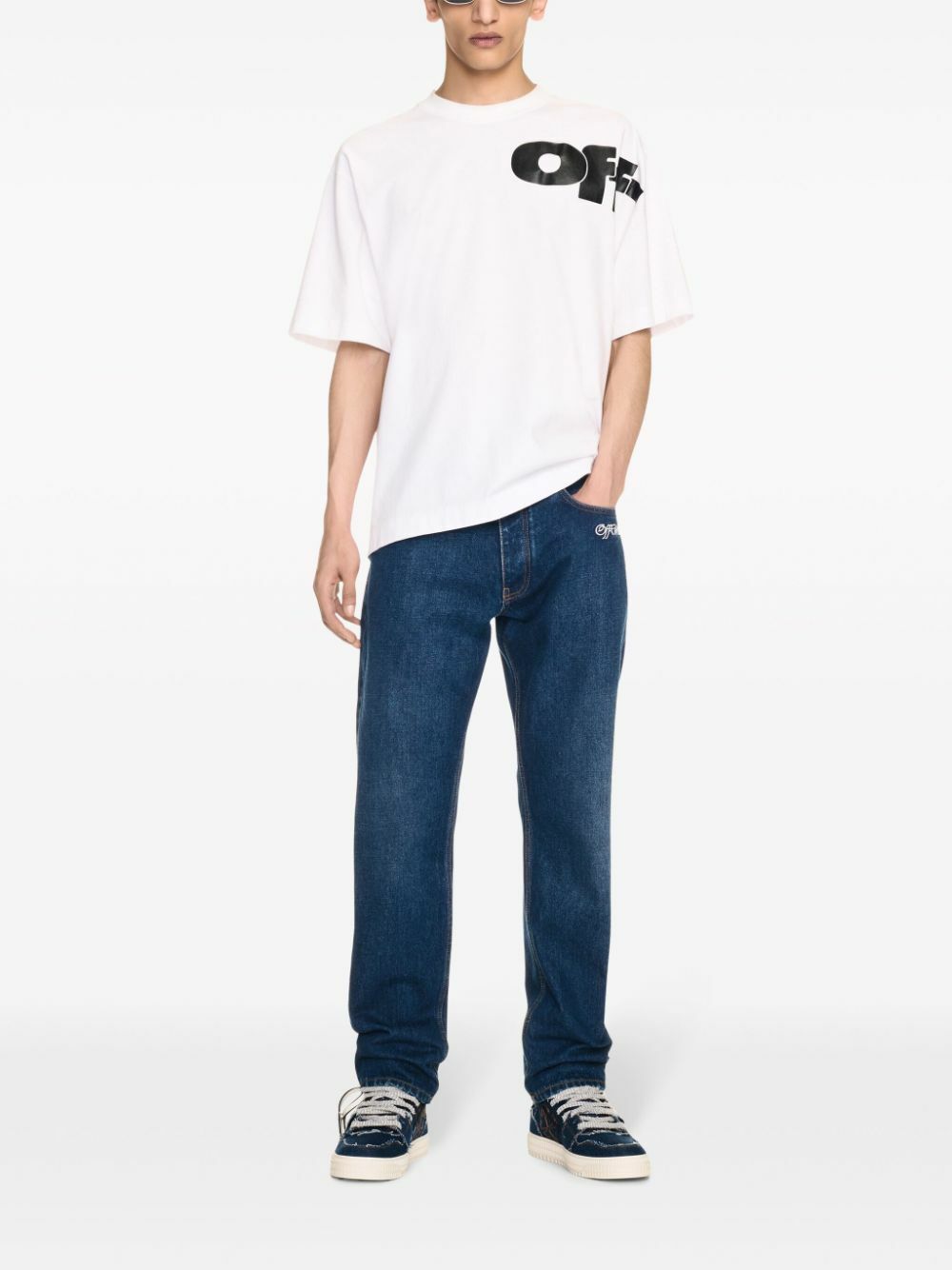 OFF-WHITE - Script Jeans Off-White