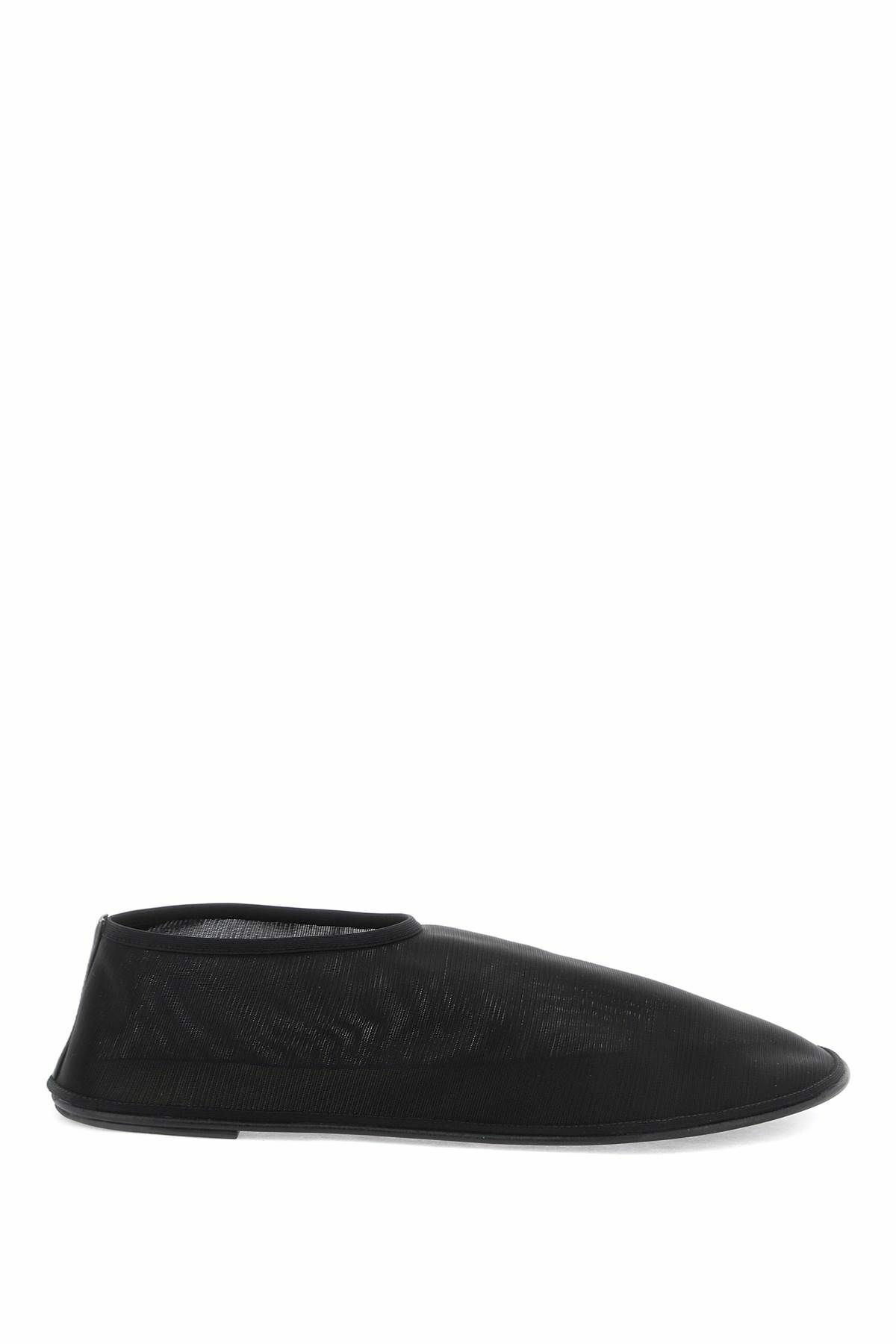 THE ROW nylon slip-on shoes Black The Row