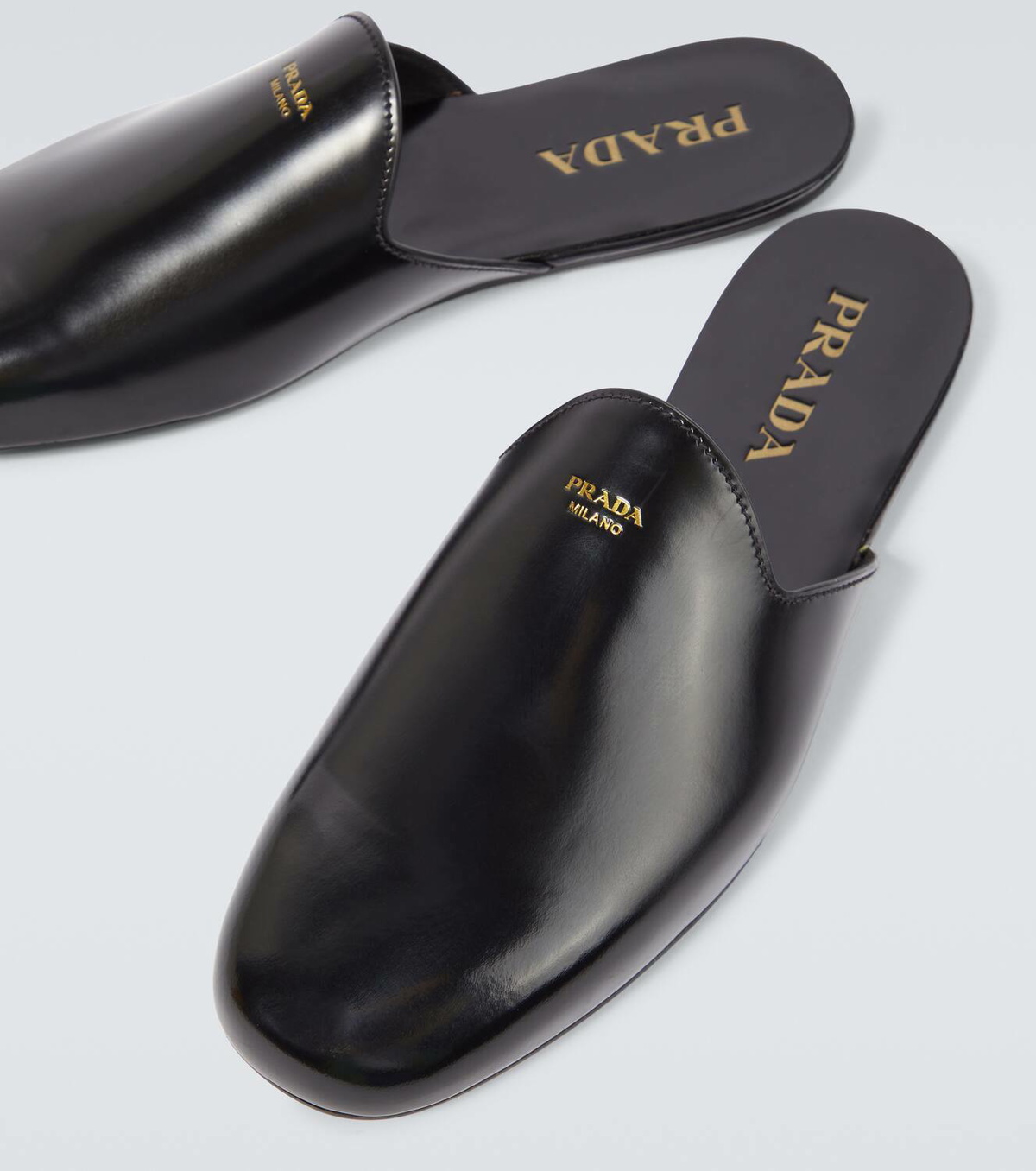 Prada Brushed leather mules Prada