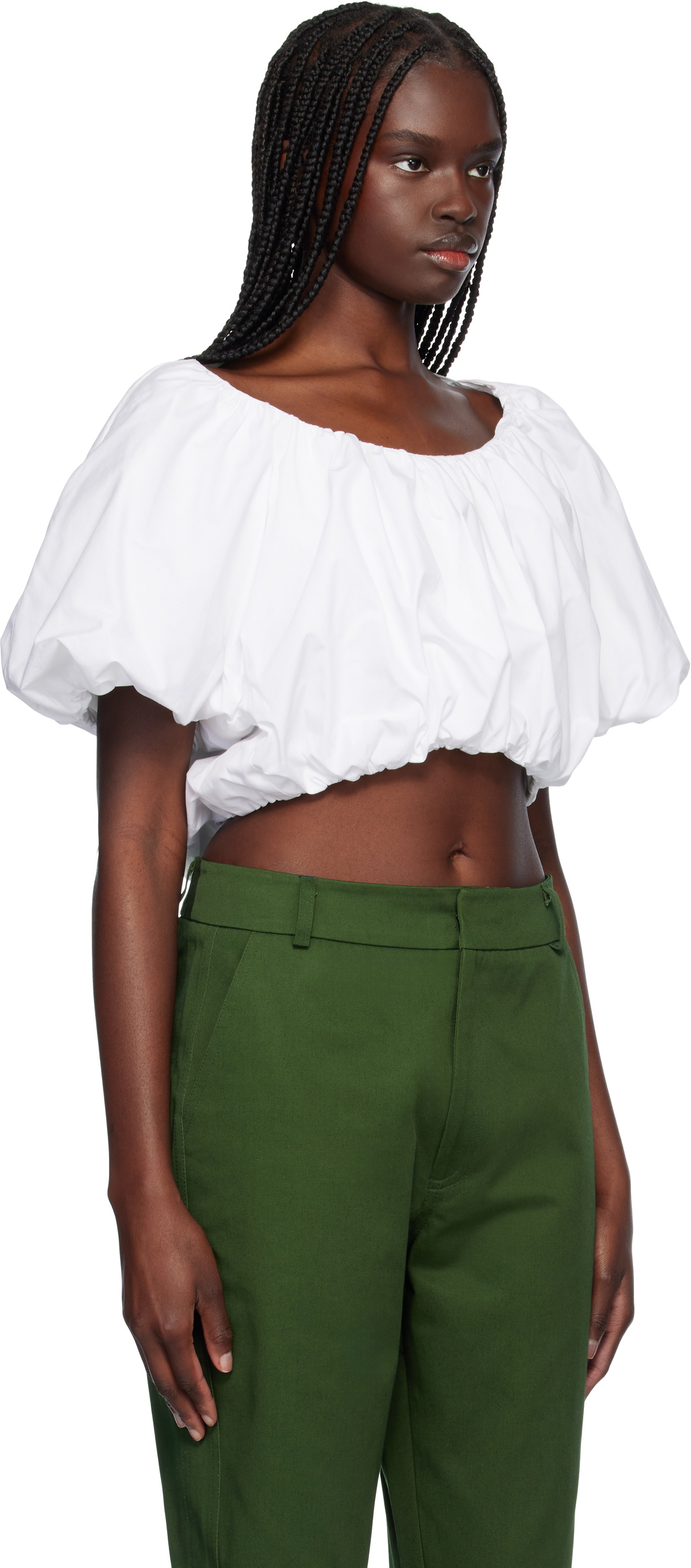 Renaissance Renaissance White Amelia Cotton Top Renaissance Renaissance