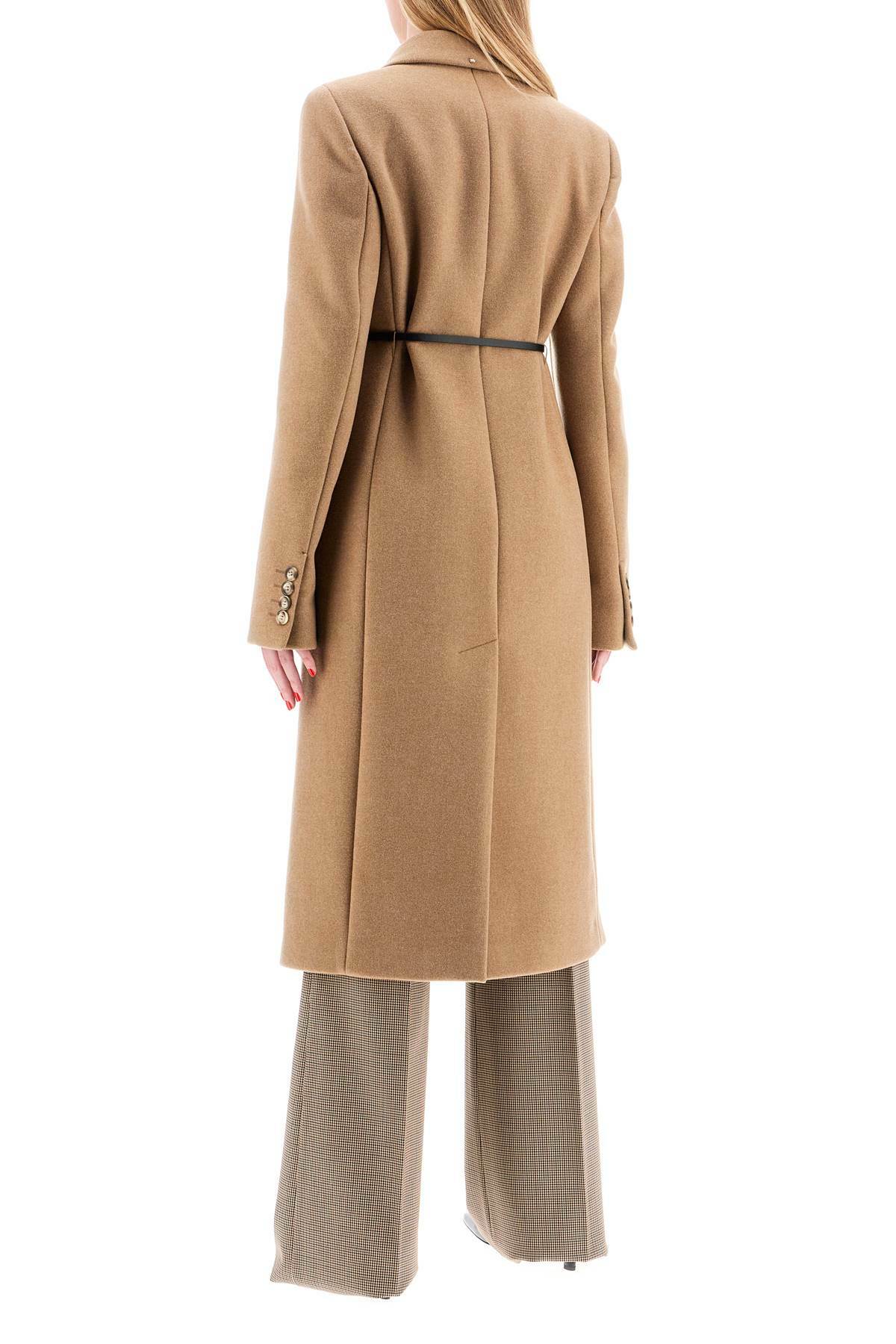 SPORTMAX double-breasted cashmere blend coat Beige Sportmax