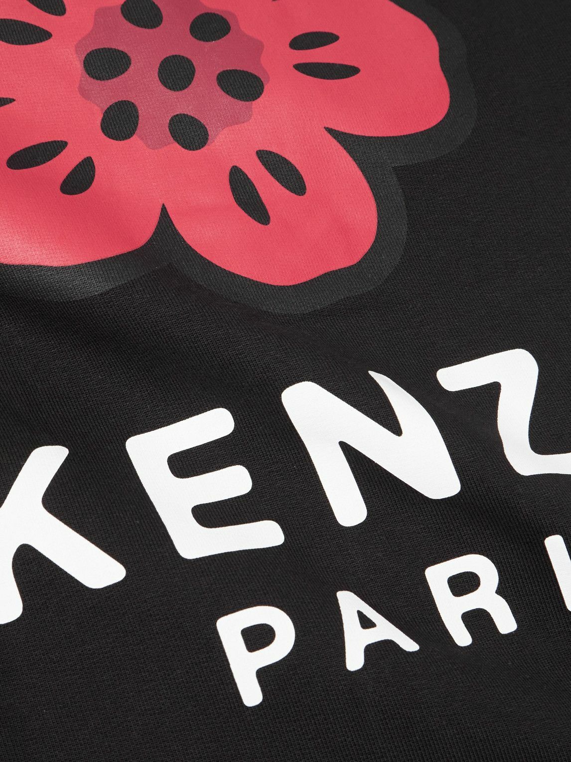 KENZO - Logo-Print Stretch-Cotton Jersey Cardigan - Black Kenzo