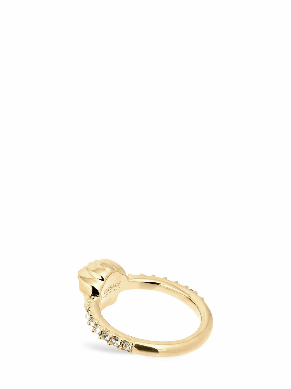 VERSACE - Medusa Crystal Thin Ring Versace