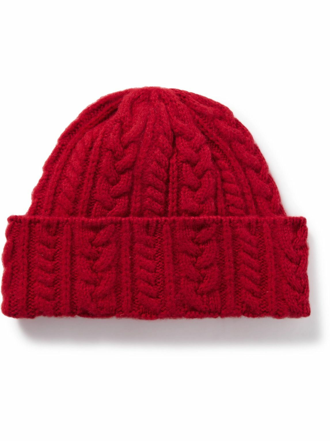 Howlin' - Festival Cable-Knit Lambswool Beanie Howlin' by Morrison