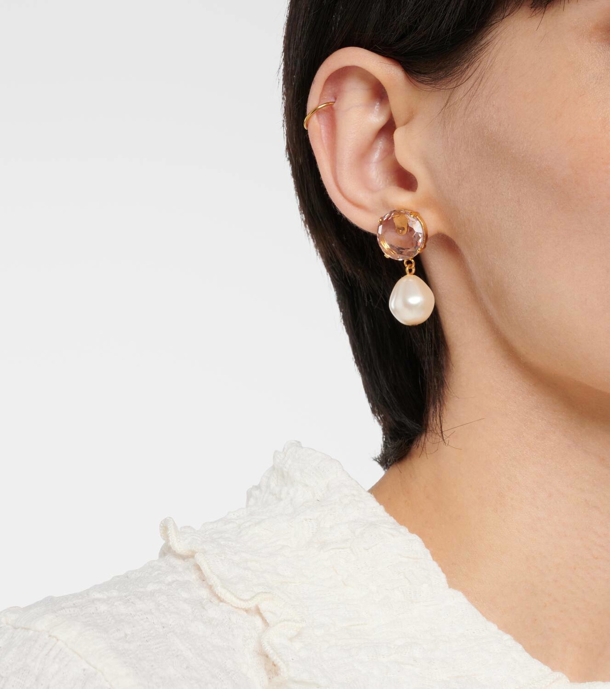 Jennifer Behr Tabitha embellished drop earrings Jennifer Behr