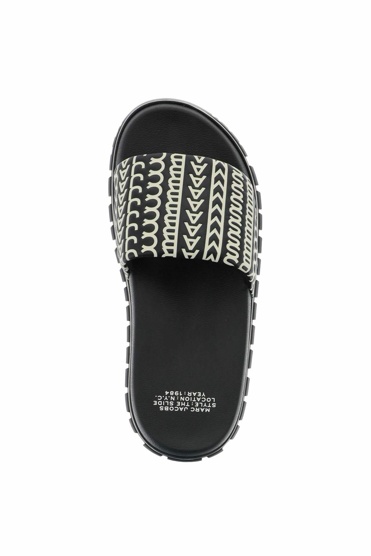 MARC JACOBS the monogram slide Black Marc Jacobs