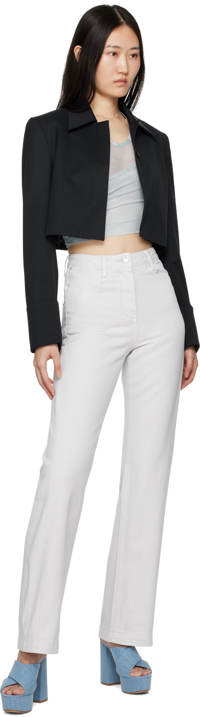 LOW CLASSIC Navy Rolled Cuff Jacket Low Classic