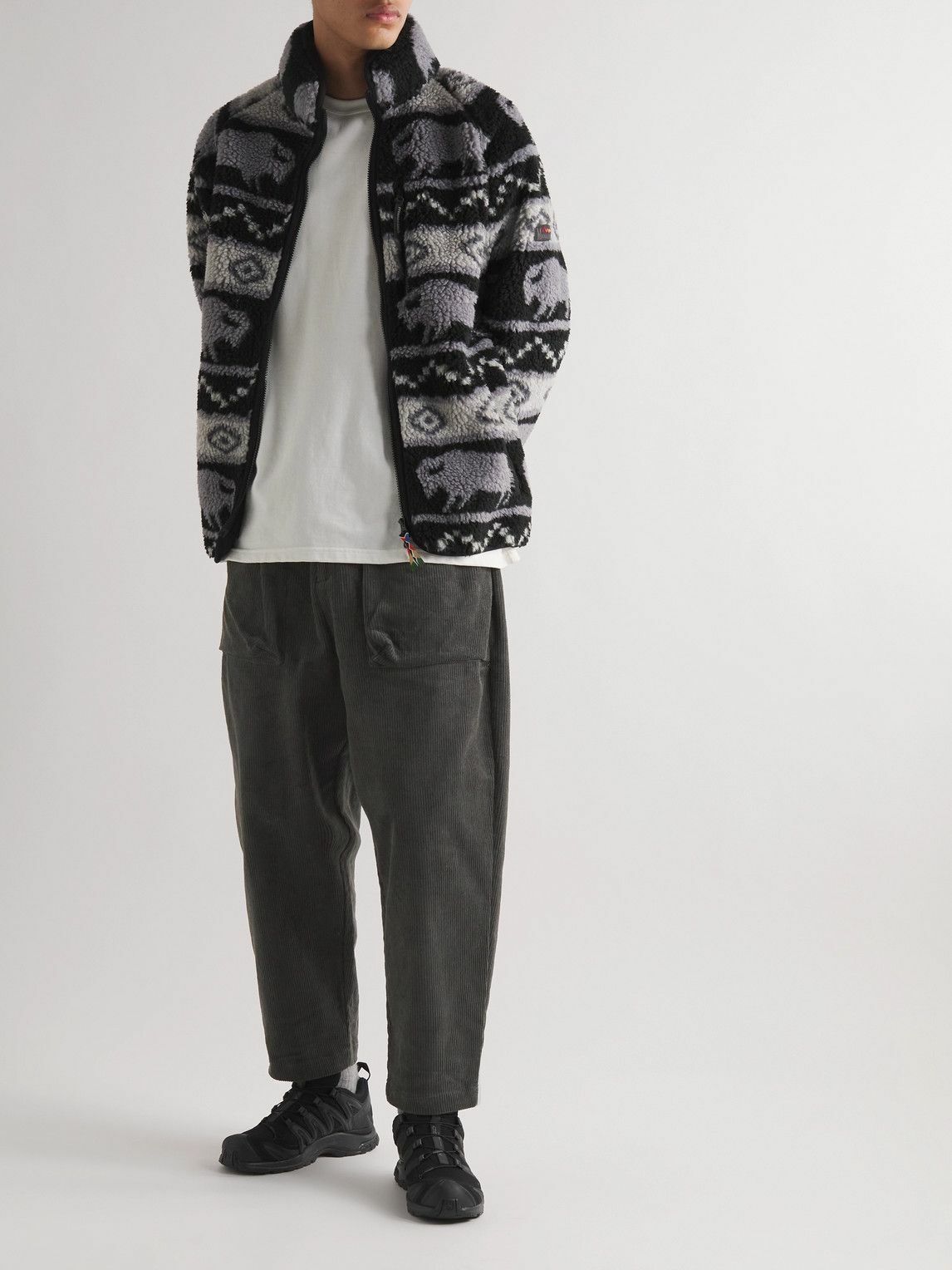 MANASTASH - Cropped Cotton-Corduroy Trousers - Gray Manastash