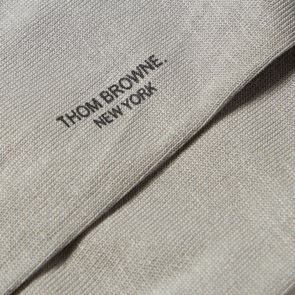 Thom Browne Women's Over The Knee 4 Bar Sock in Light Grey Thom Browne
