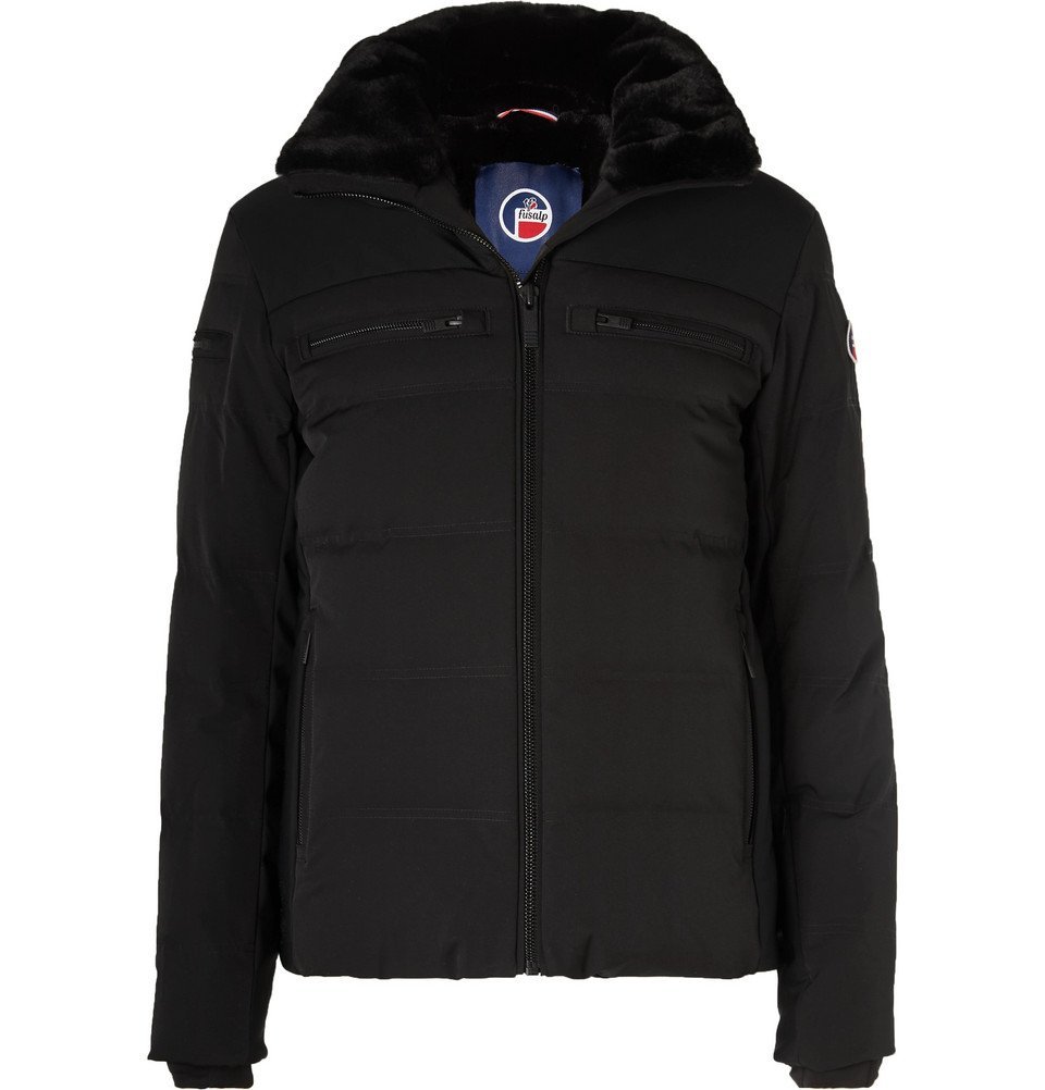 Fusalp - Whistler Faux Fur-Lined Quilted Hooded Down Ski Jacket - Black ...
