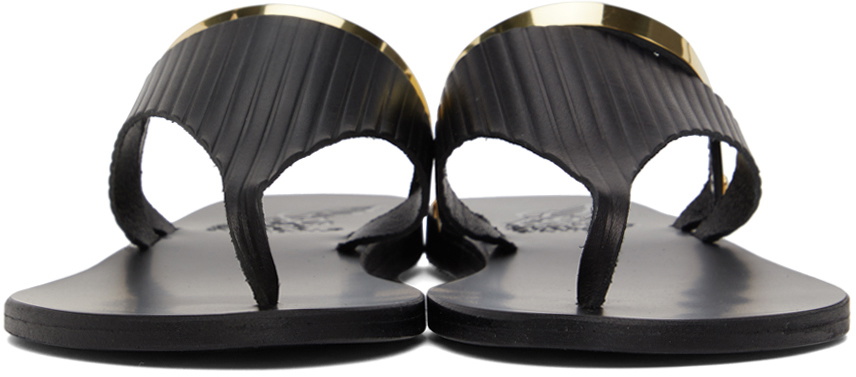 Ancient Greek Sandals Black Drepani Sandals Ancient Greek Sandals