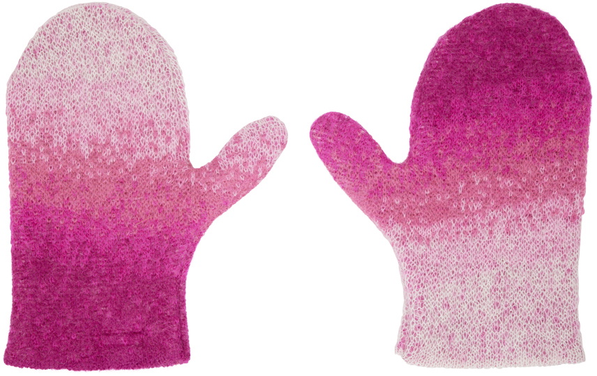 ERL Pink Gradient Mittens ERL