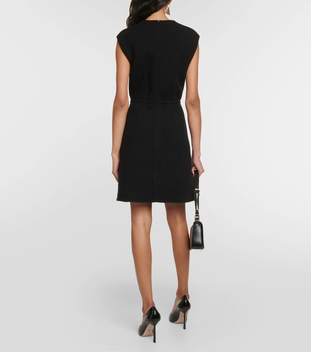 Prada Embellished wool minidress Prada