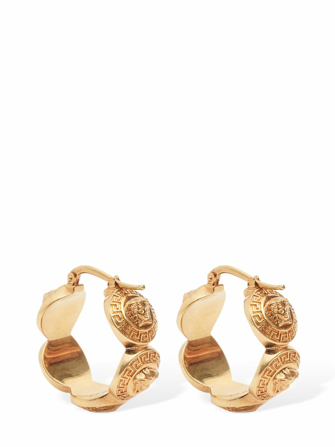 VERSACE - Logo Hoop Earrings Versace