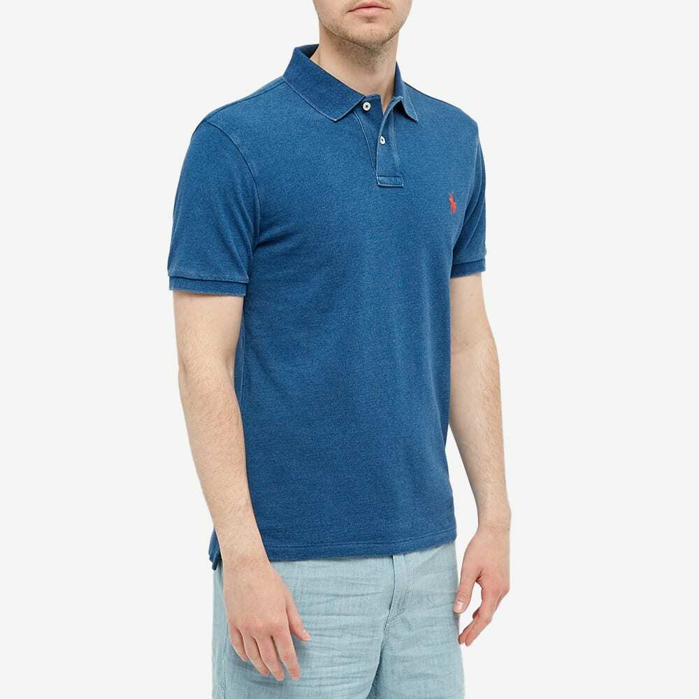 Polo Ralph Lauren Men's Slim Fit Polo Shirt in Medium Indigo Polo Ralph ...