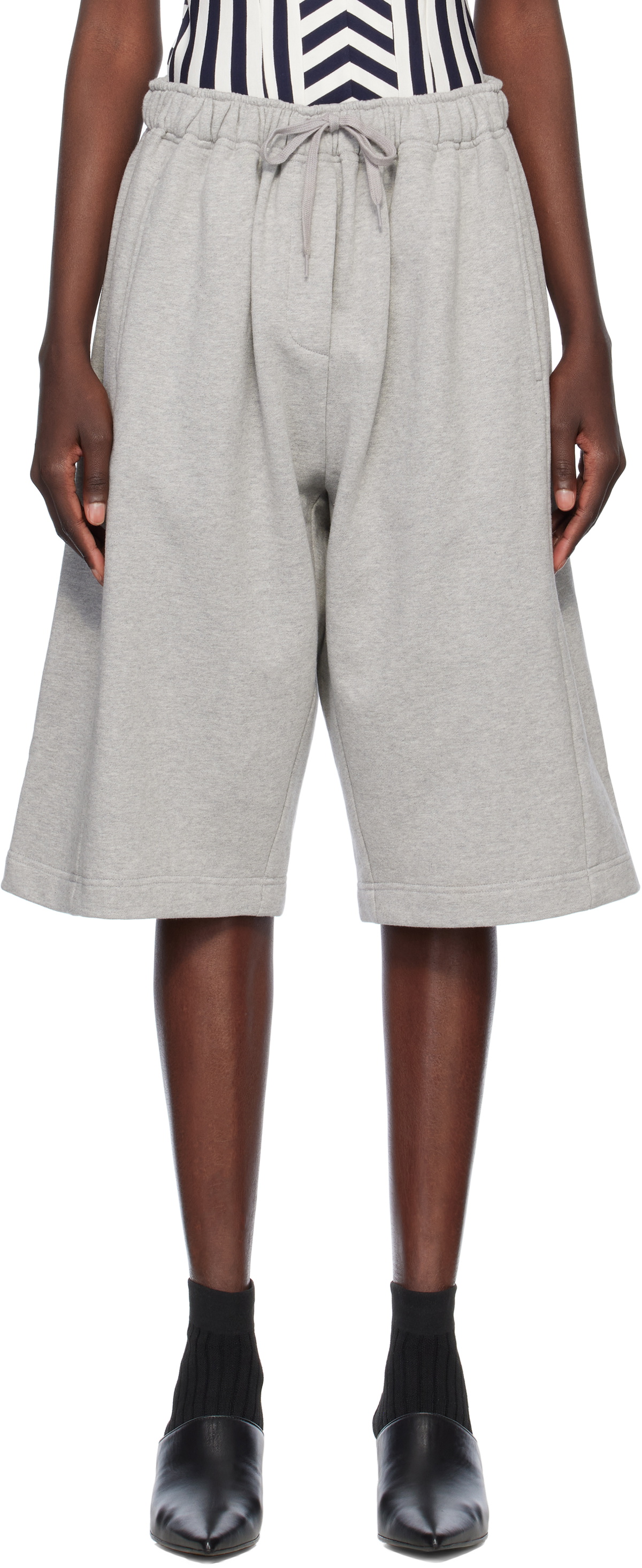 Pushbutton Gray Midi Sweatpants Pushbutton