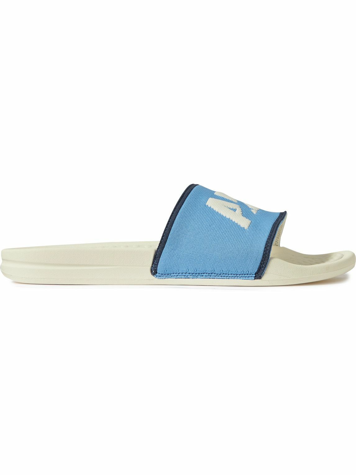 APL Athletic Propulsion Labs - Logo-Jacquard TechLoom Slides - Blue APL ...
