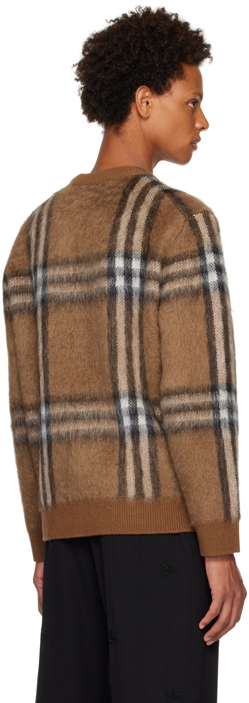 Burberry Brown Check Sweater Burberry