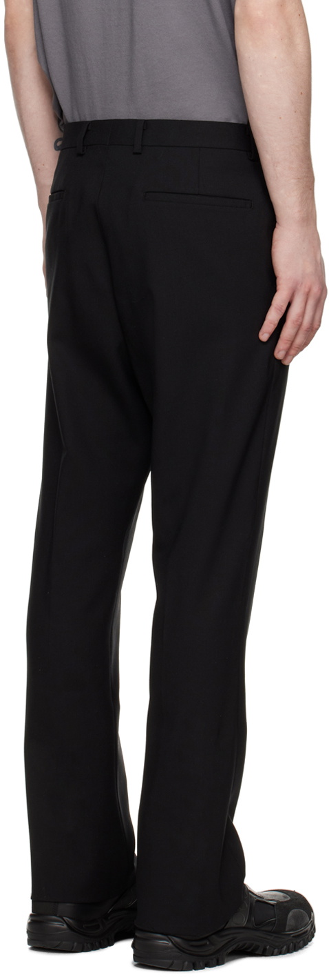 Kanghyuk Black Bell Bottom Silhouette Trousers Kanghyuk