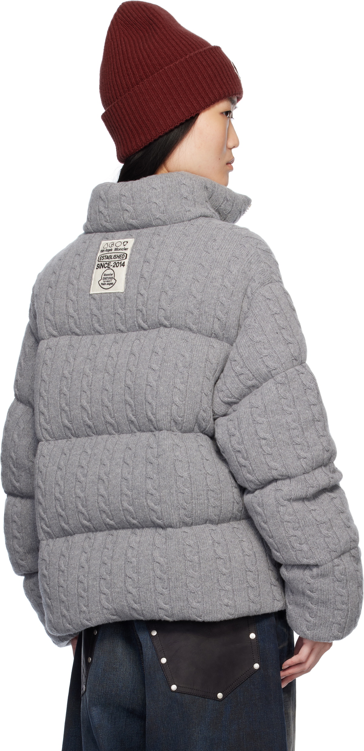 Moncler Genius Moncler x Palm Angels Gray Austru Down Jacket Moncler Genius Moncler x Palm Angels Gray Austru Down Jacket