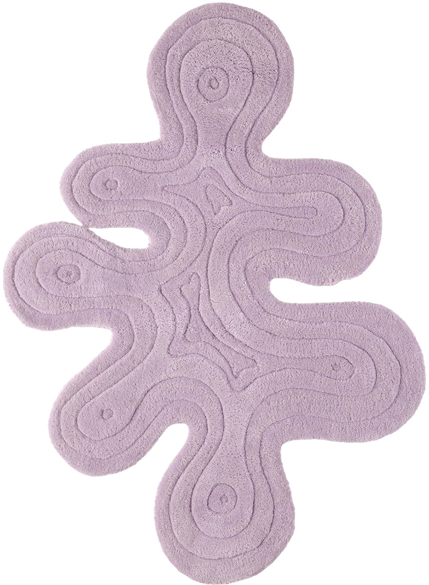 Mush Studios SSENSE Exclusive Purple Small Dune Rug Mush Studios