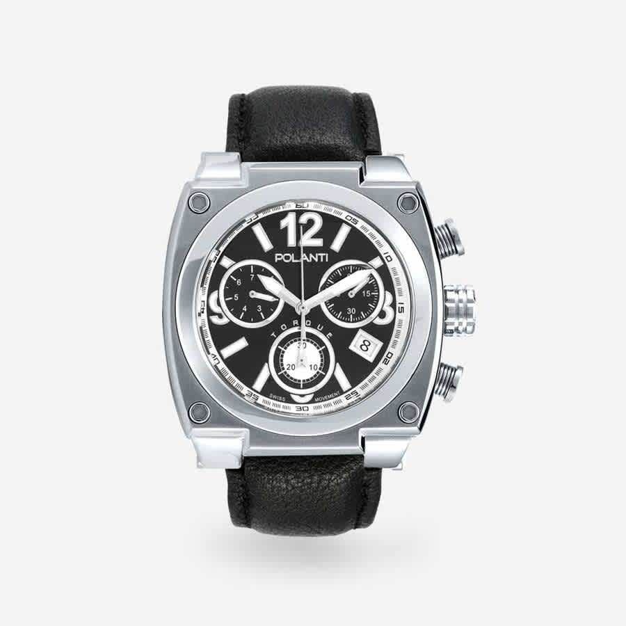 Polanti Torque Ii Chrono Chronograph Black Dial Mens Watch PLT2004LB ...